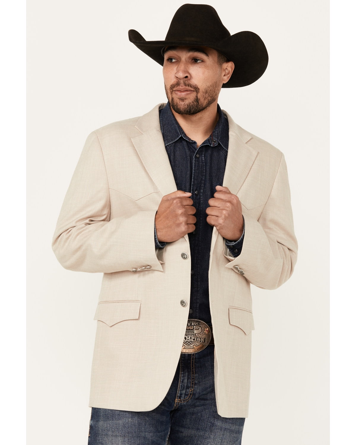Cody James Men's Blake Paisley Lined Sportcoat - CJPS2403-TAN 50 LNG US ...