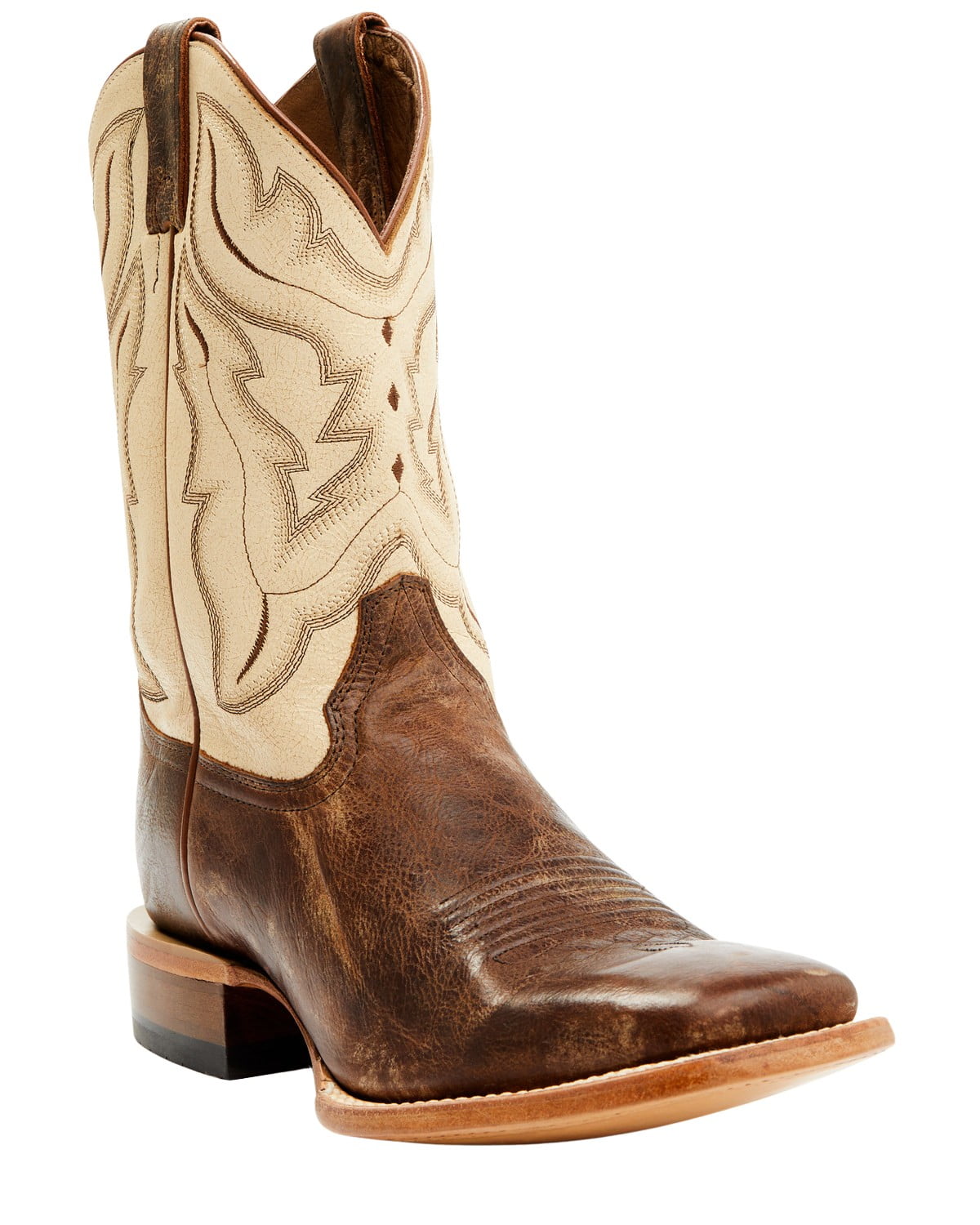 Cody James Men's Bone Western Boot Broad Square Toe Ivory 8 1/2 EE US ...