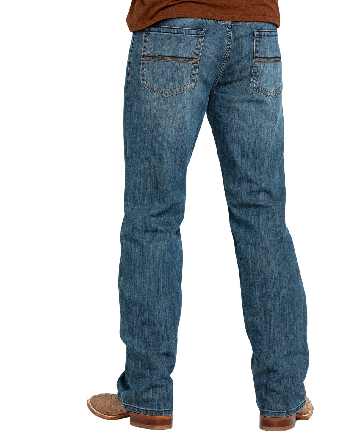 Cody James Men's Bozeman Medium Wash Slim Bootcut Stretch Denim Jeans ...