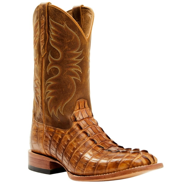 Cody James Mens Caiman Cognac 12 Exotic Western Boot Broad Square Toe