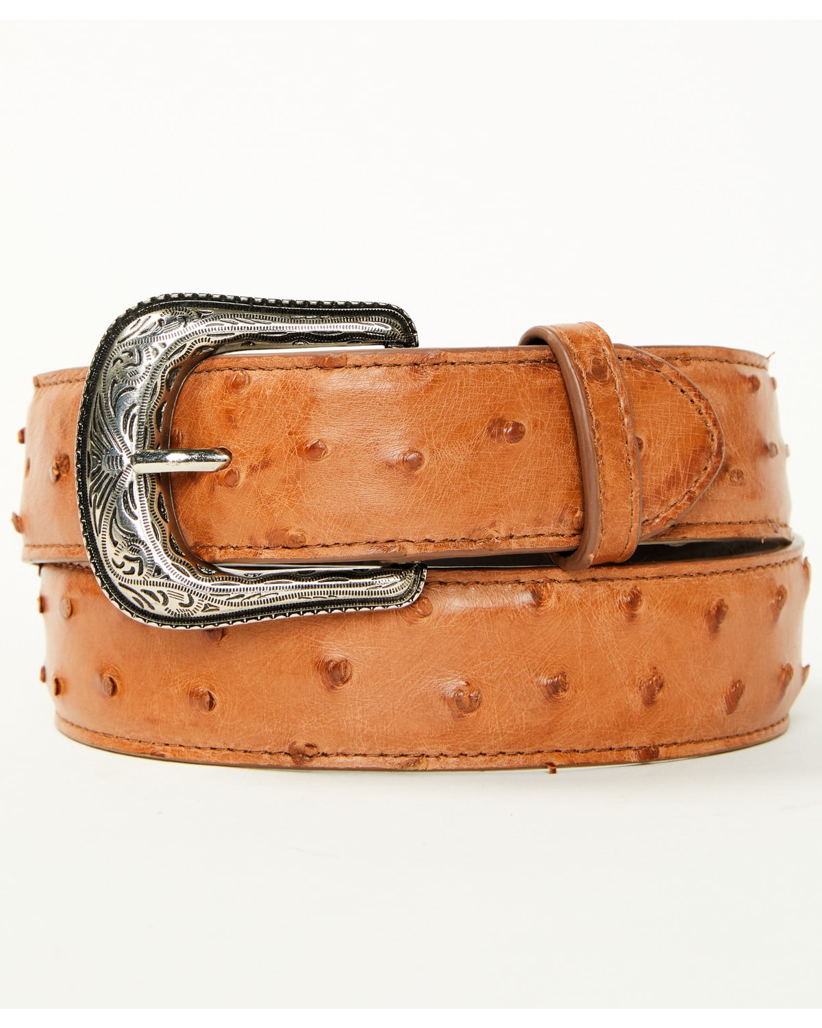Cody James Men's Carver Exotic Ostrich Leather Belt - CJAHO24BT5-CGNC ...