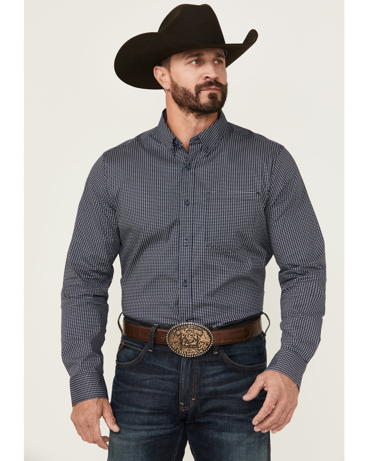 Cody James Men's Chris Geo Print Long Sleeve Button-Down Stretch ...