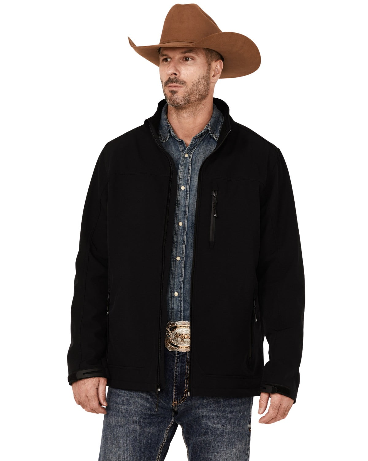 Cody James Men's Core American Embroidered Sleeve Zip-Front Steamboat ...