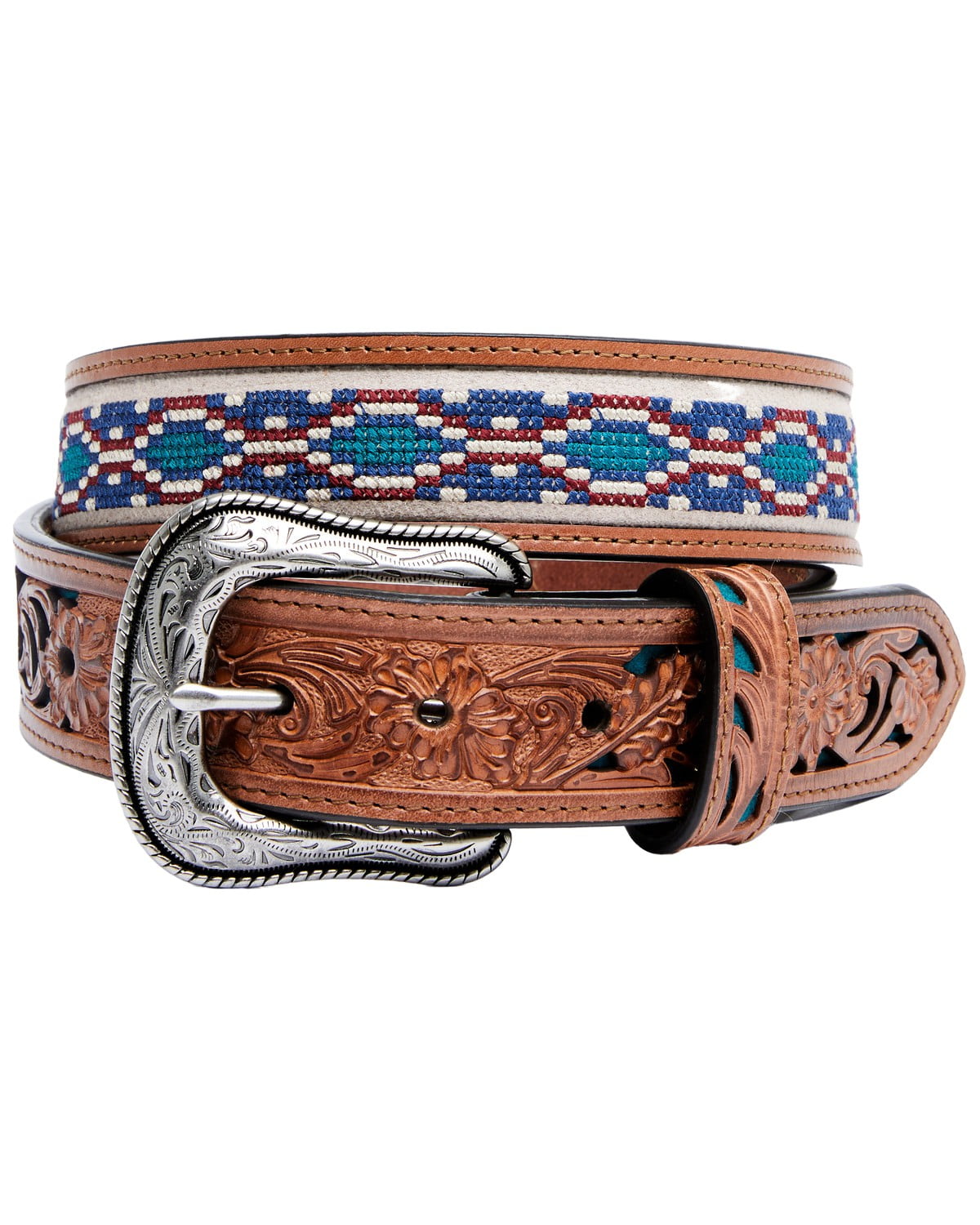 Cody James Men's Cross Stitch Western Belt - CJAFA20BT6 46 - Walmart.com