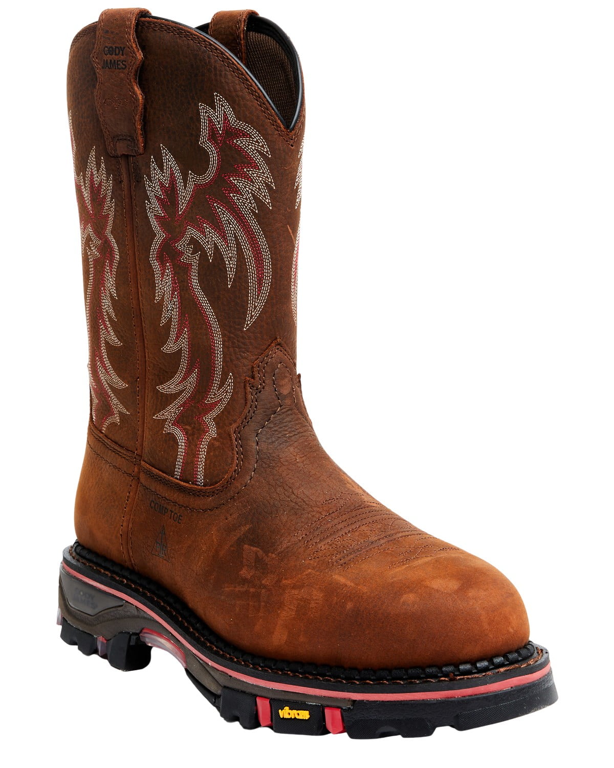 Cody James Men's 11" Decimator Dirty Dog Pull On Work Boot Composite ...