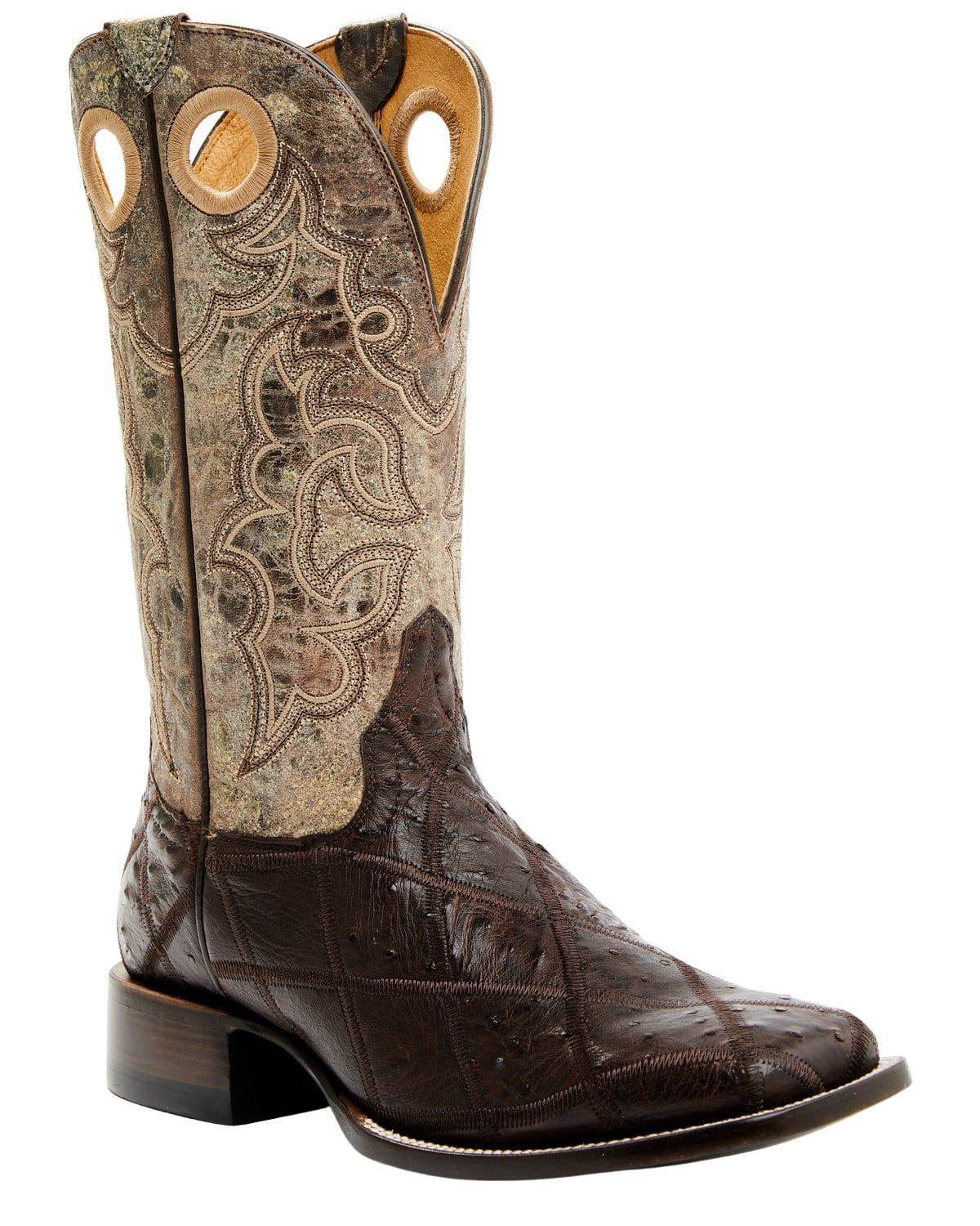 Cody James Men's Exotic Full Quill Ostrich Western Boot Broad Square ...