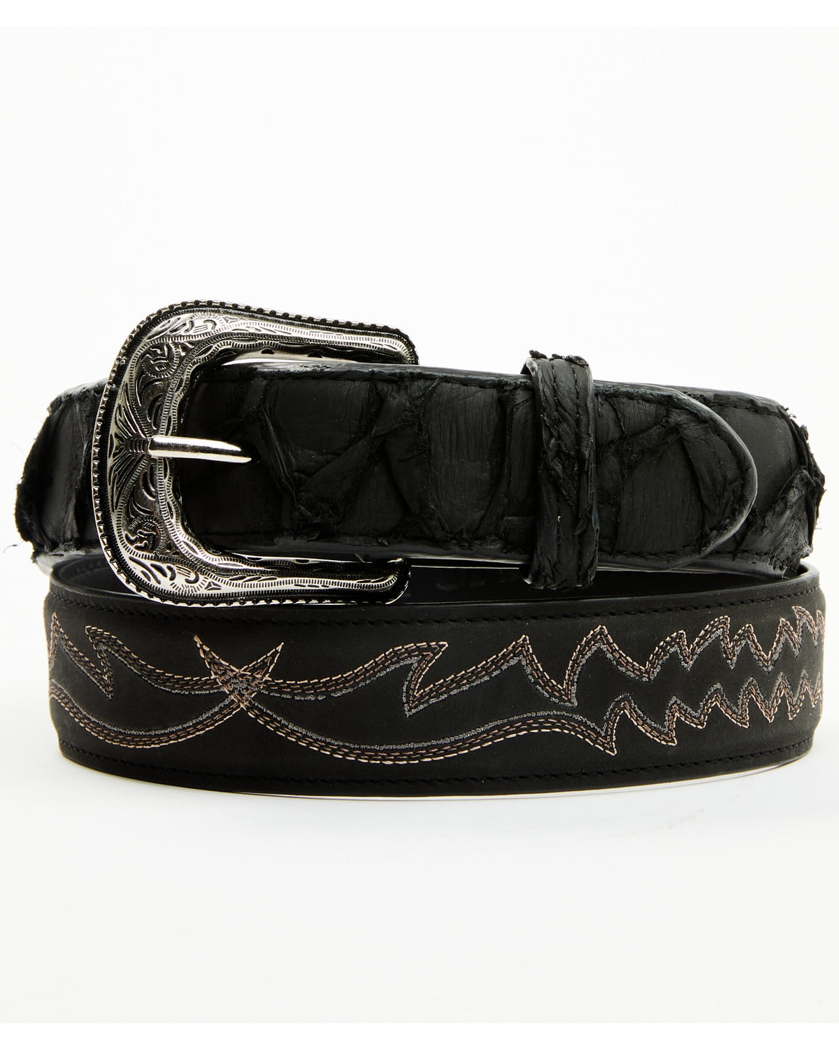 Cody James Men's Exotic Pirarucu Billet Belt - CJAHO24BT22-BLK 46 ...
