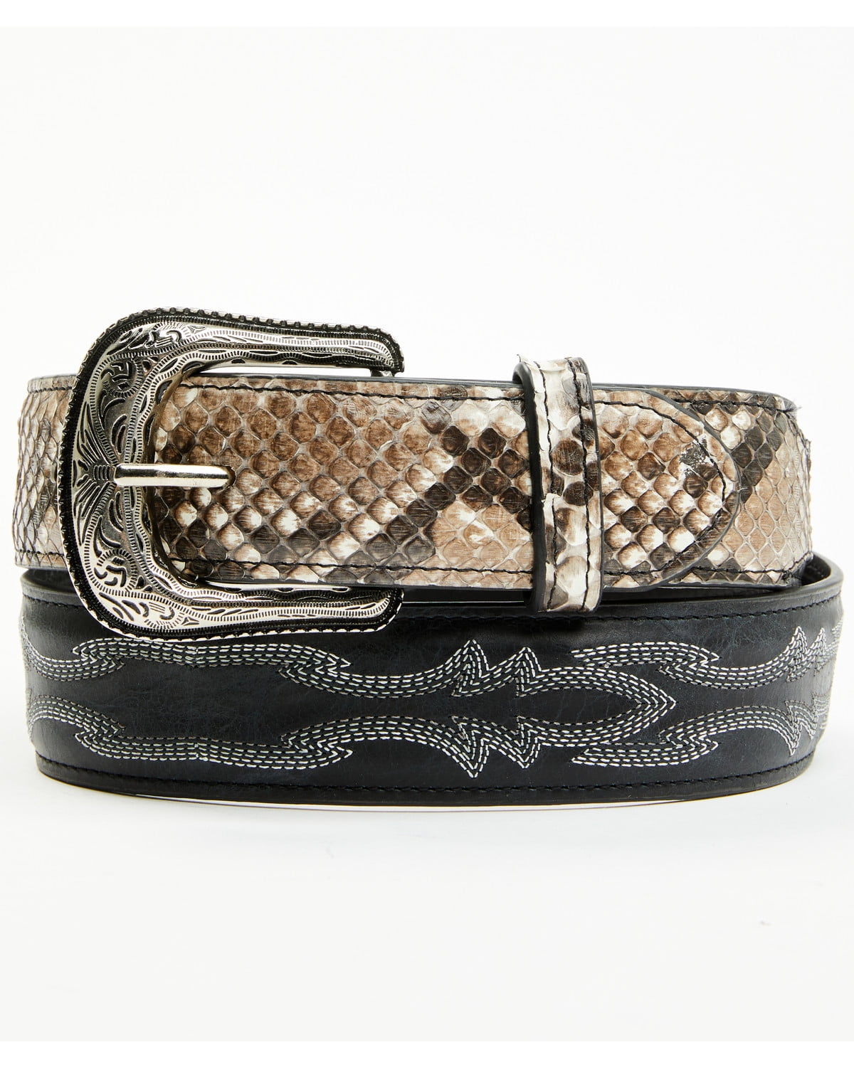 Cody James Men's Exotic Python Belly Billet Belt - CJAHO24BT20-NAT 44 ...