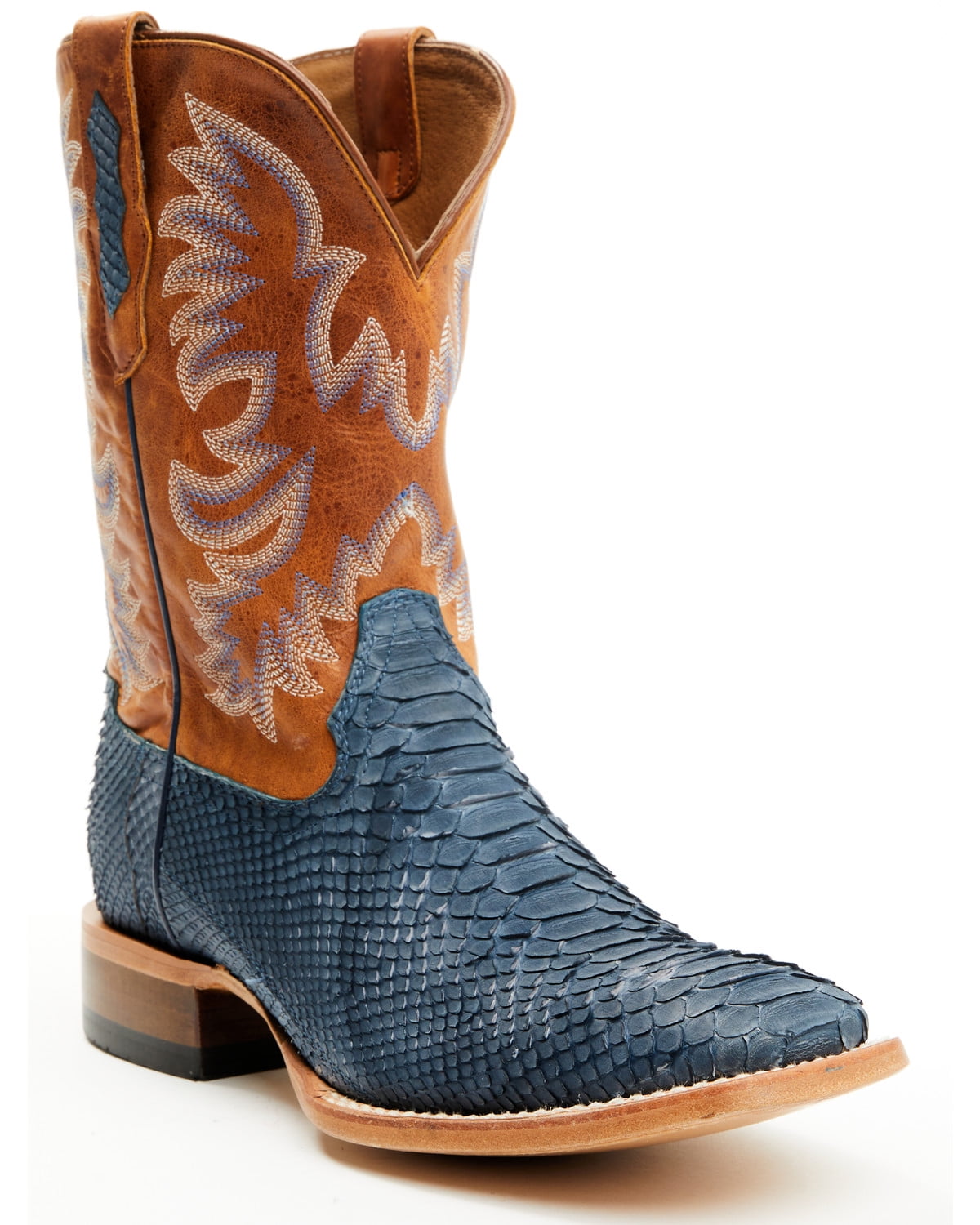 Cody James Men's Exotic Python Vulturno Western Boot Broad Square Toe ...