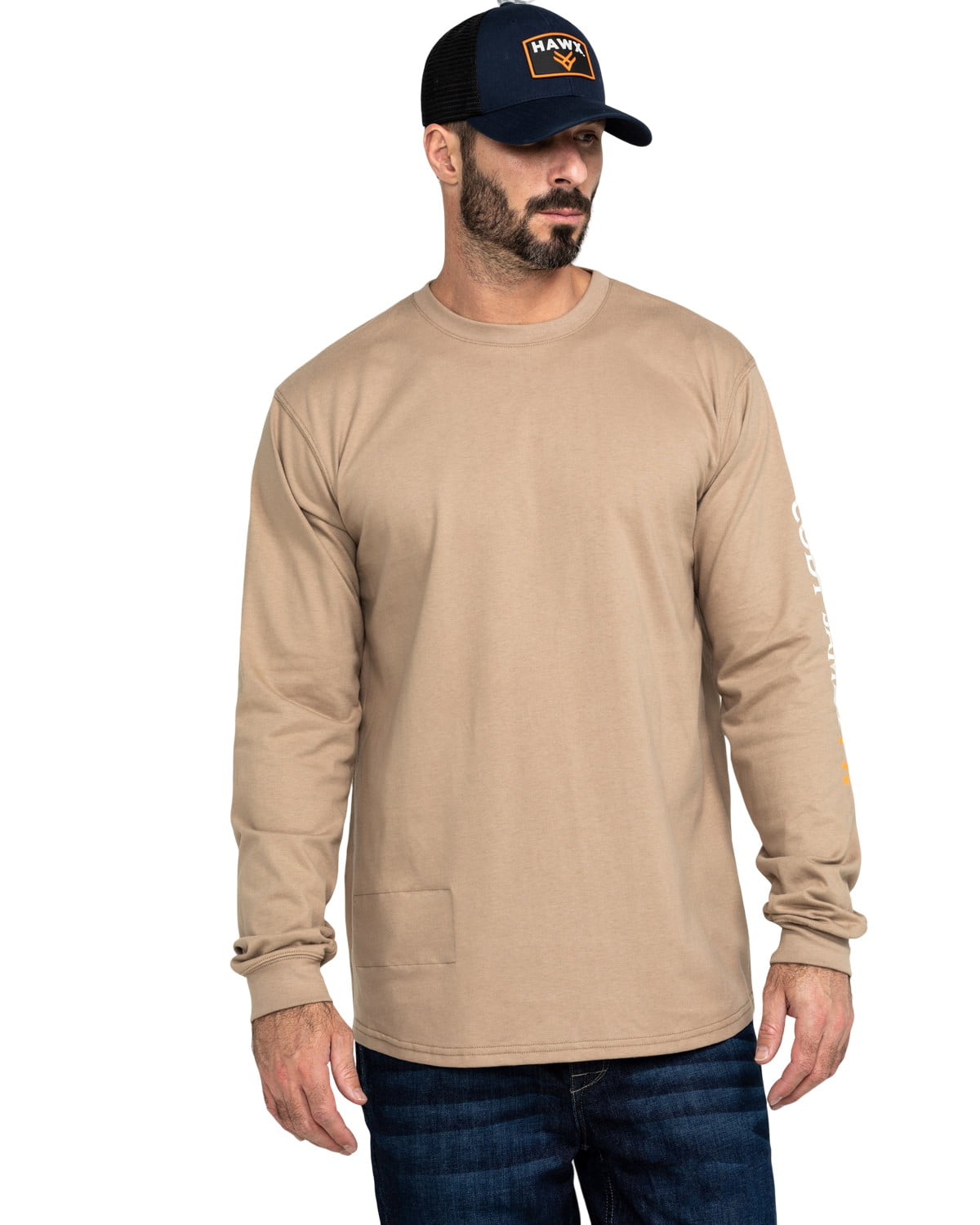 Cody James Men's Fr Logo Long Sleeve Stretch Work Shirt - KHK - Walmart.com