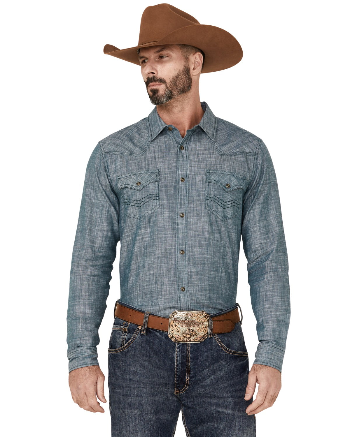 Cody James Men's Hotspot Solid Long Sleeve Snap Western Shirt ...