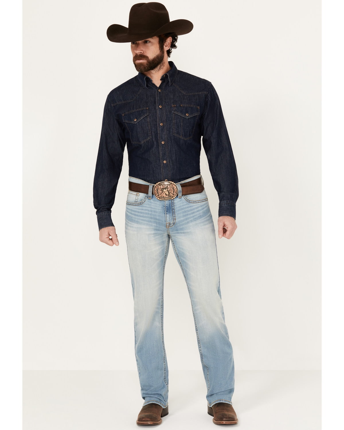 Cody James Men's Cowboy Wash Jackson Slim Straight Stretch Denim Jeans ...