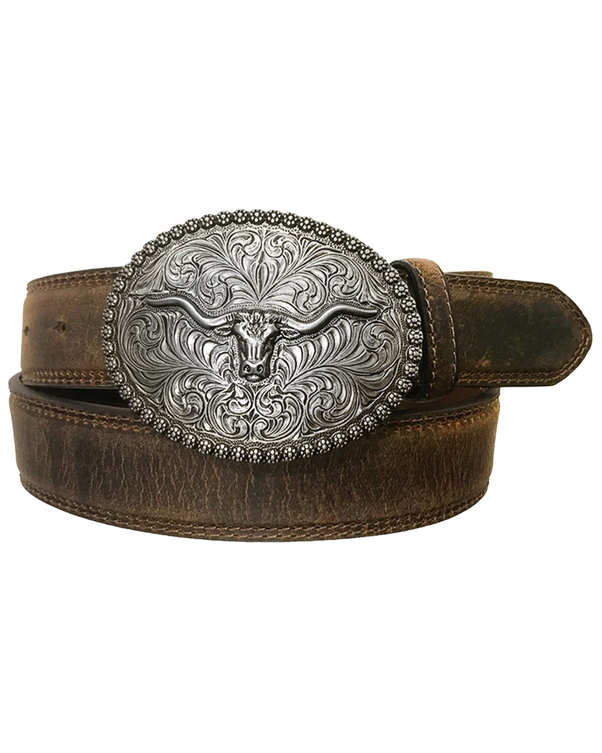 Cody James Men's Longhorn Berry Edge Buckle Belt Tan 42 - Walmart.com