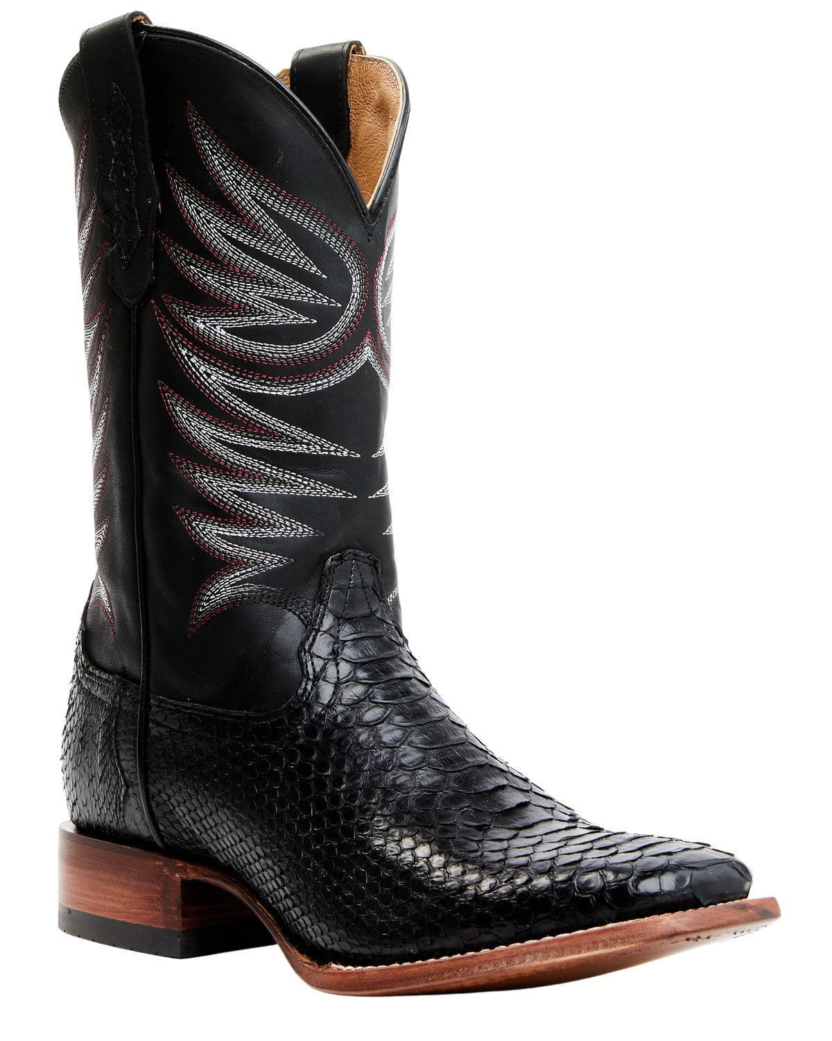 Cody James Men's Matte Python Exotic Western Boot Broad Square Toe ...