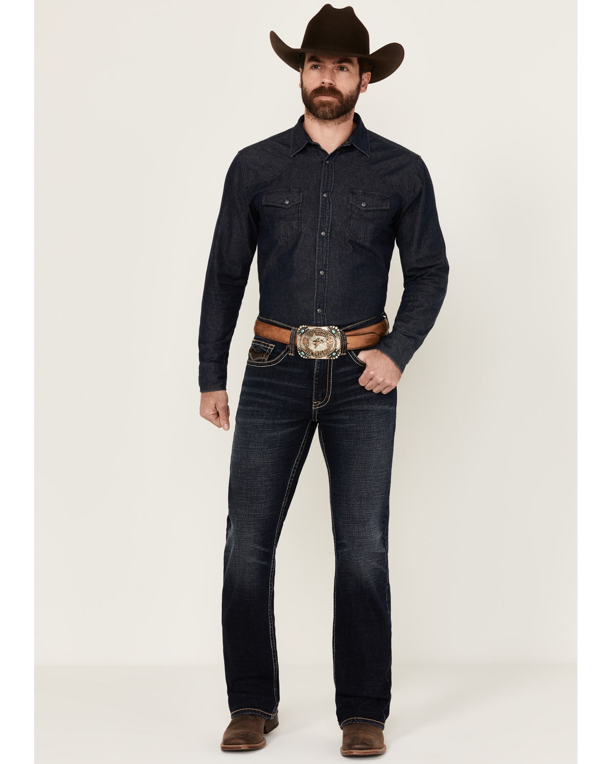 Cody James Men's Night Ranger Dark Wash Slim Bootcut Stretch Denim ...