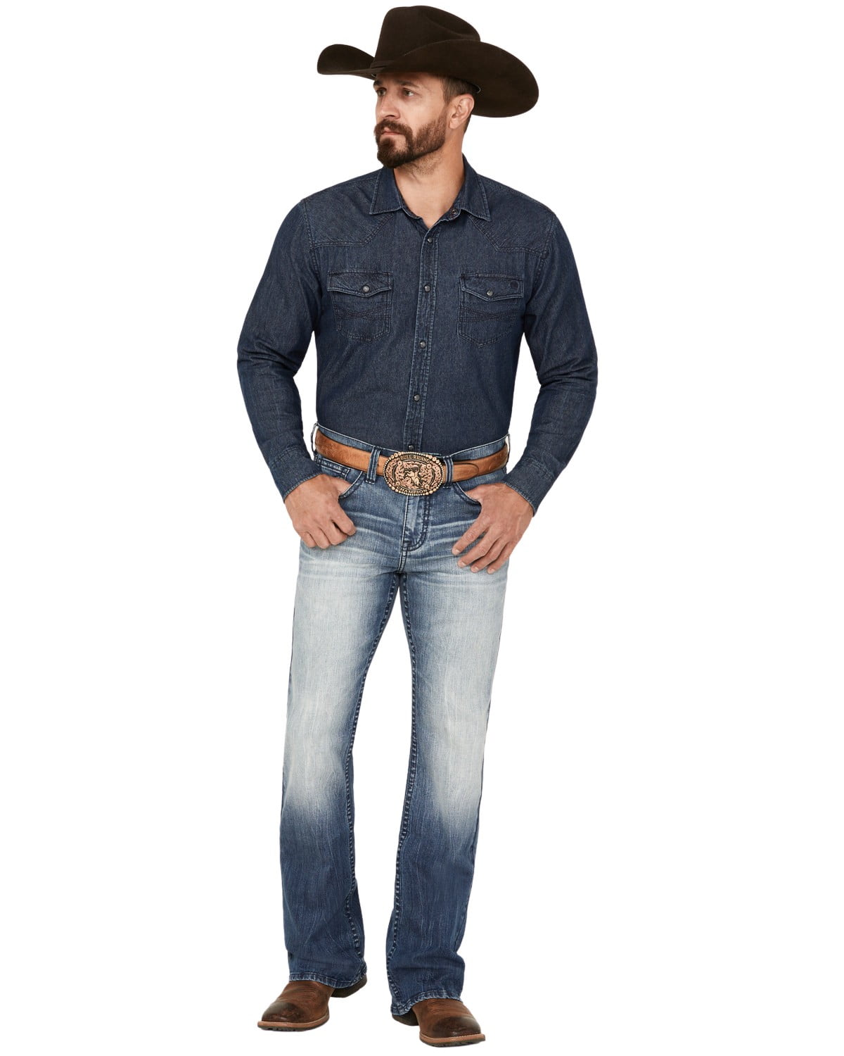 Cody James Men's Oregon Wash Wyatt Slim Bootcut Stretch Denim Jeans ...