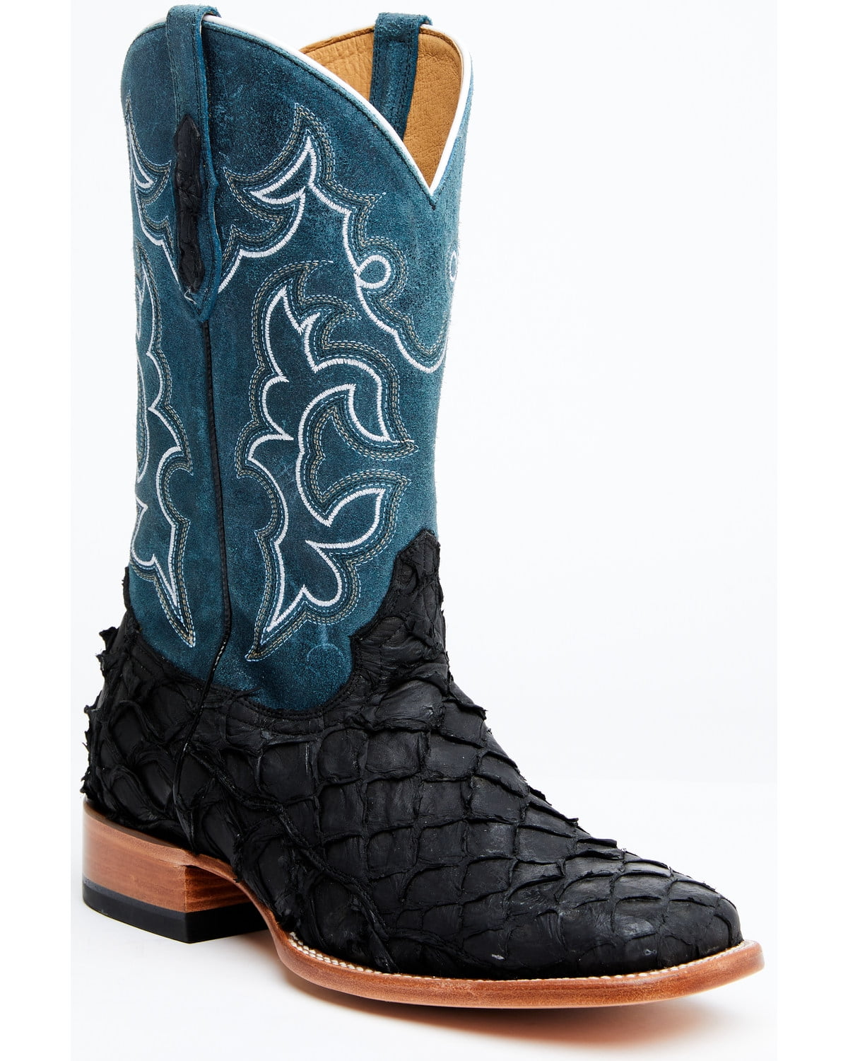 Cody James Men's Pirarucu Soul Western Exotic Boot Broad Square Toe ...