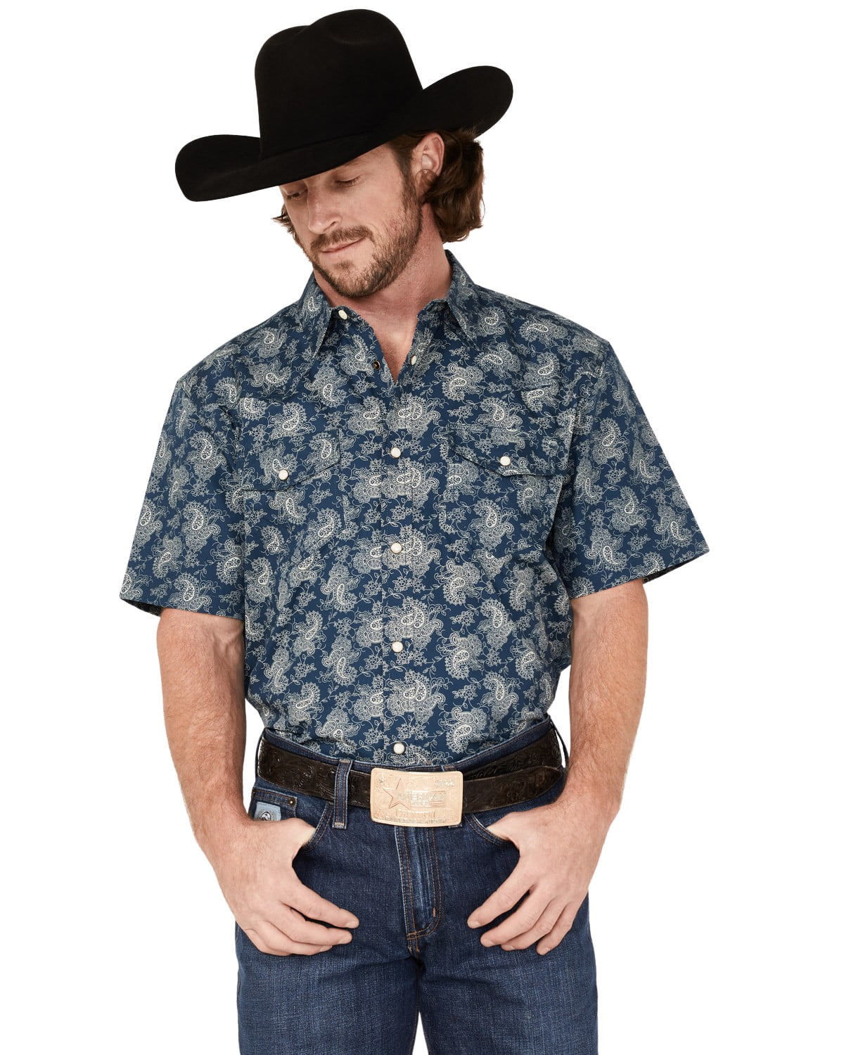 Cody James Men's Showcase Paisley Print Pearl Snap Western Shirt ...