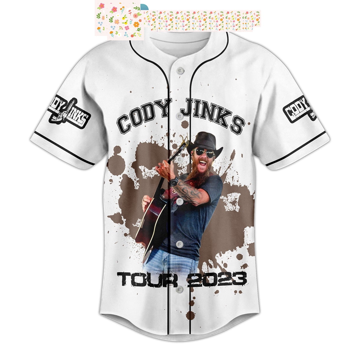 Cody Jinks Tour 2023 Baseball Jersey - Walmart.com