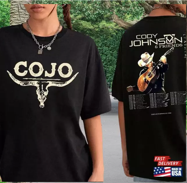 Cody Johnson Tour 2024 Shirt Country Music Cojo Unisex Size S-3xl ...