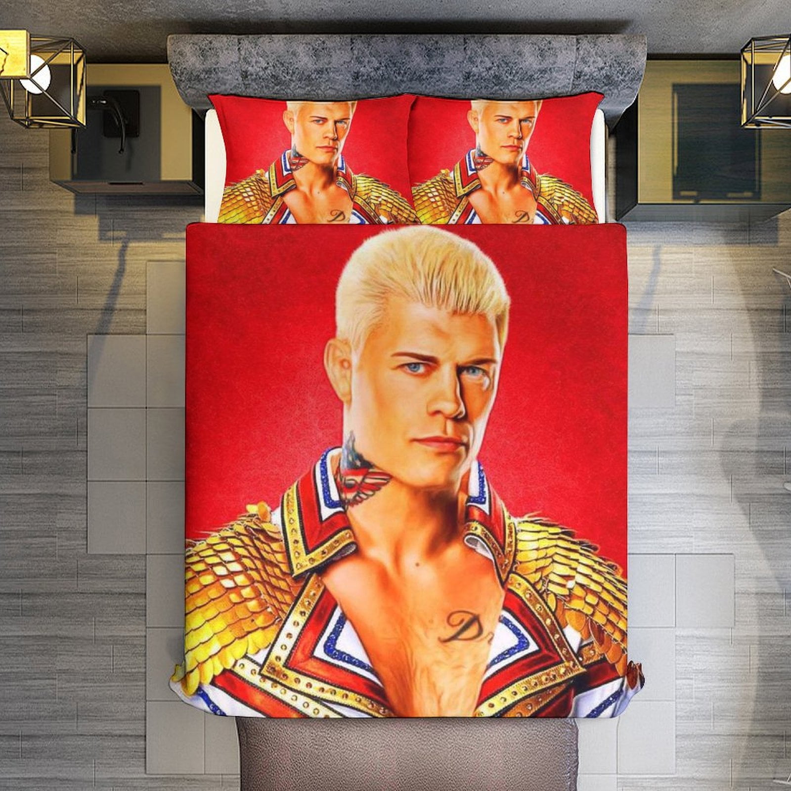 Cody Rhodes 3-Piece Comforter Set for Bedroom, Cody Rhodes Bedding Set ...