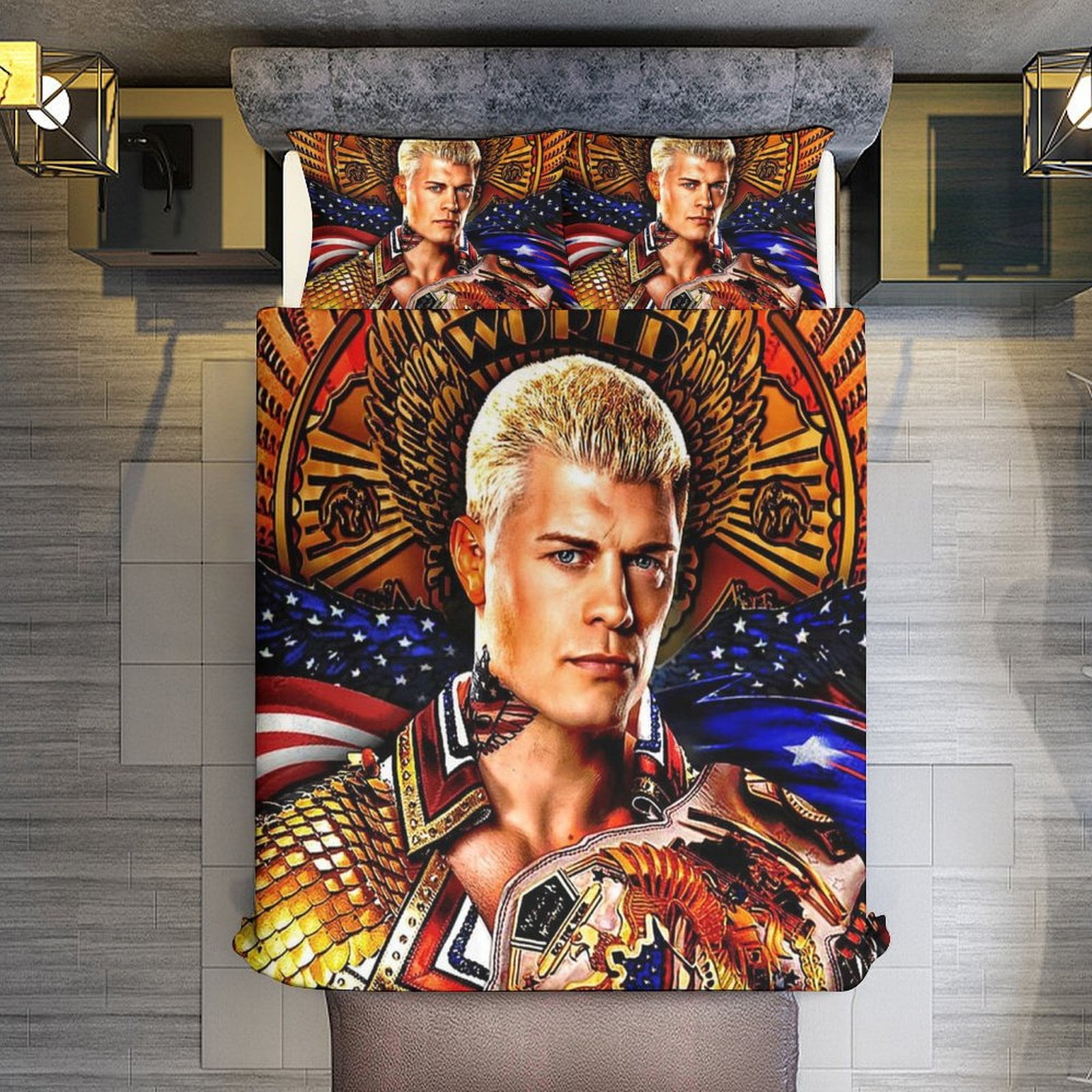 Cody Rhodes 3-Piece Comforter Set for Bedroom, Cody Rhodes Bedding Set ...