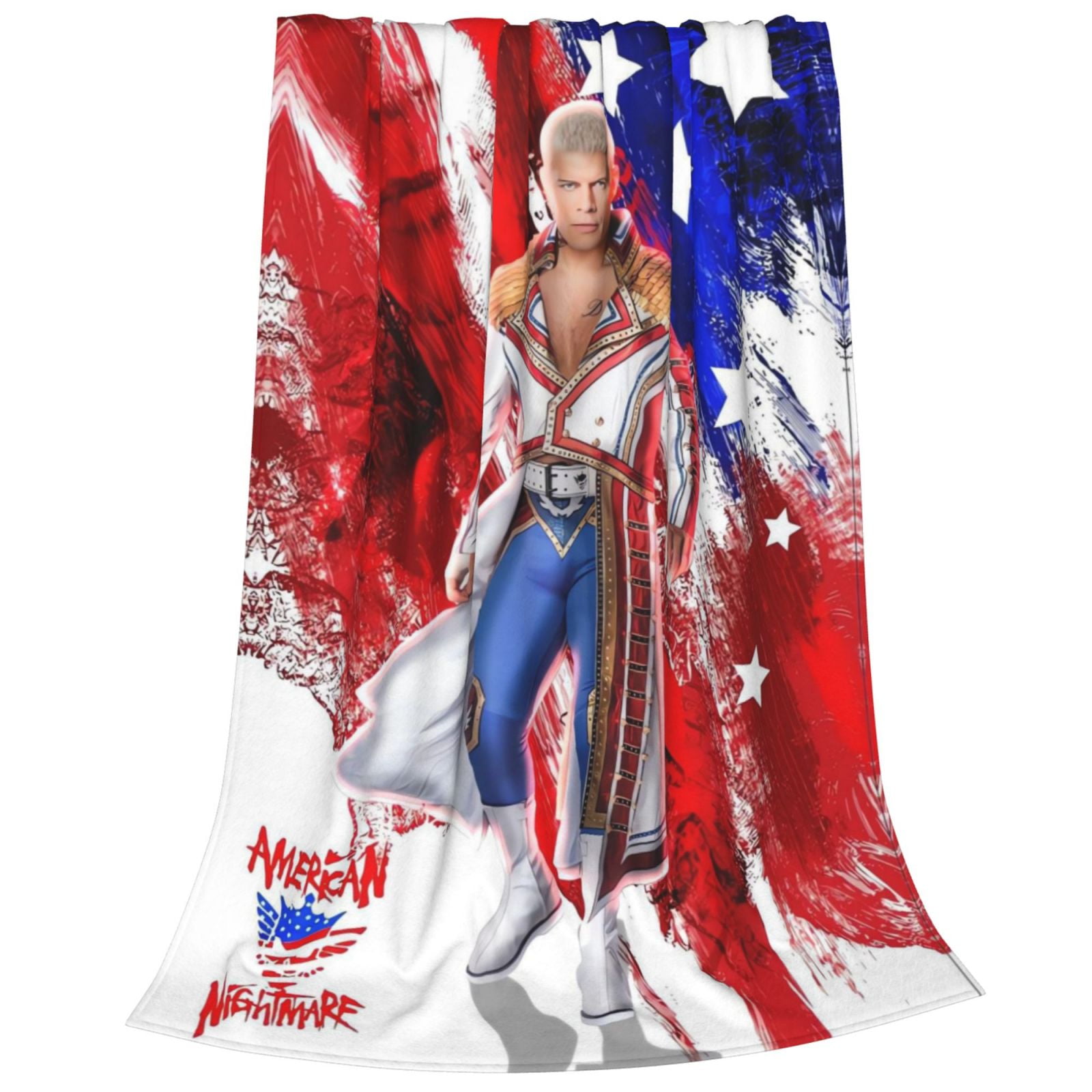 Cody Rhodes Blanket Flannel All Season Cozy Blanket for Bedroom, Living ...