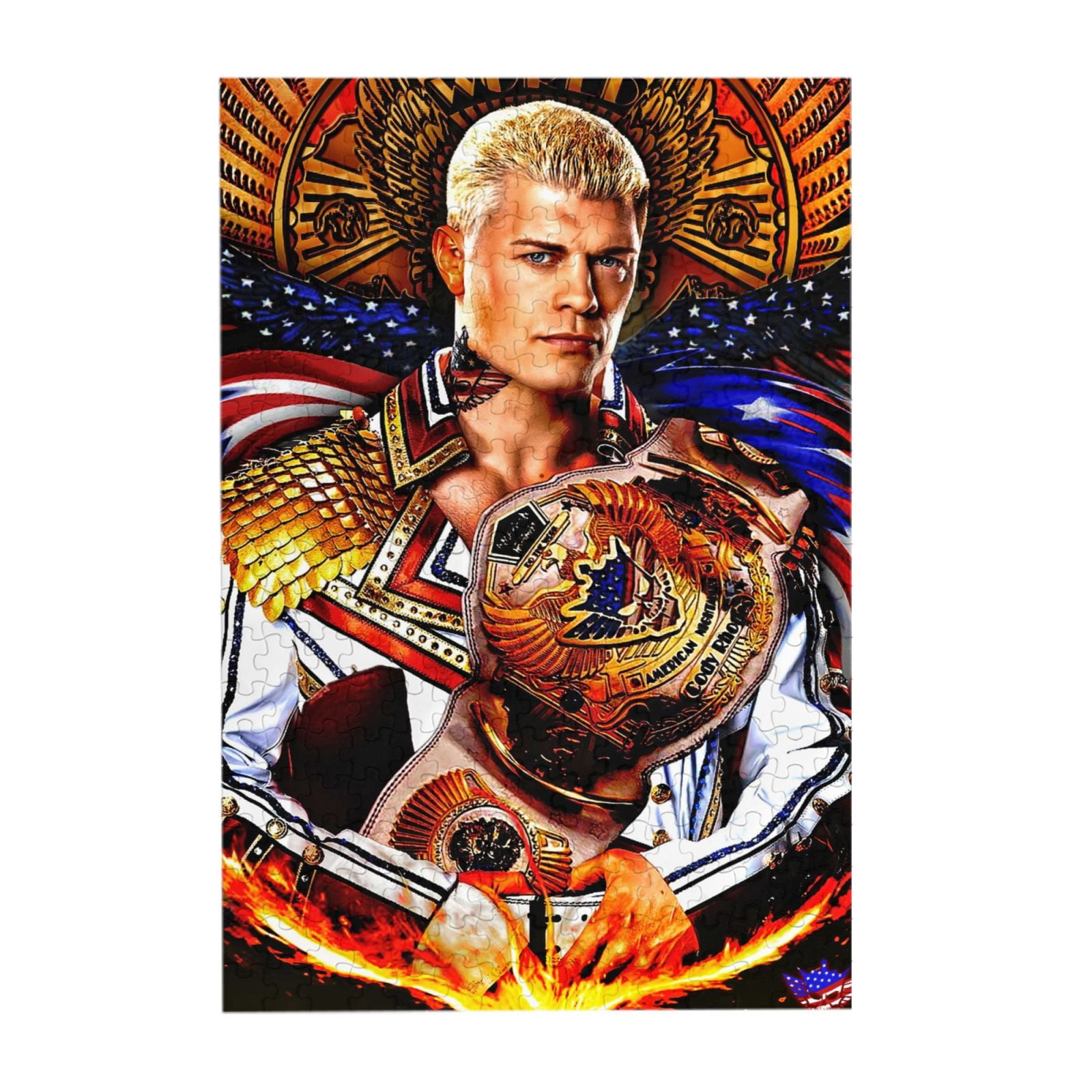 Cody Rhodes Jigsaw Puzzles Cartoon Jigsaw Puzzle Funny Puzzles for Home ...
