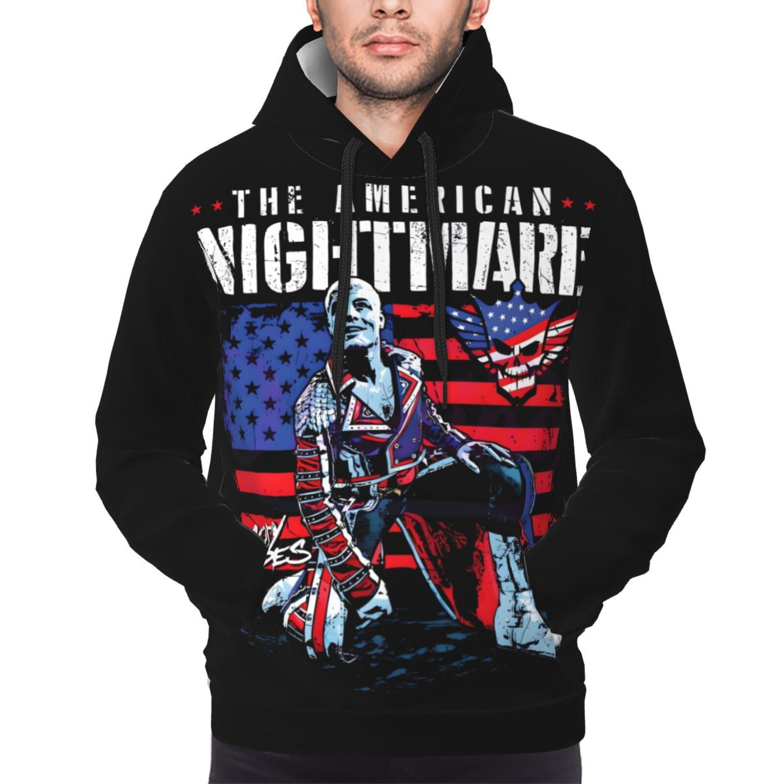 Cody Rhodes Men’s Hooded Sweatshirt, Soft Stretch Hoodie with Kangaroo ...