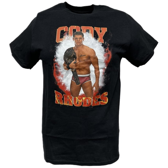 Cody Rhodes Red Shorts Black T-shirt AEW WWE - Walmart.com