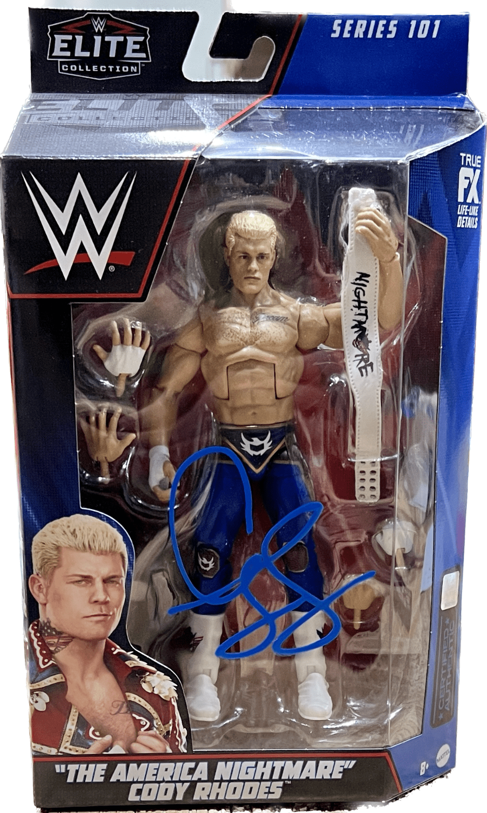 Cody Rhodes Signed American Nightmare Elite Action Figure Beckett ...