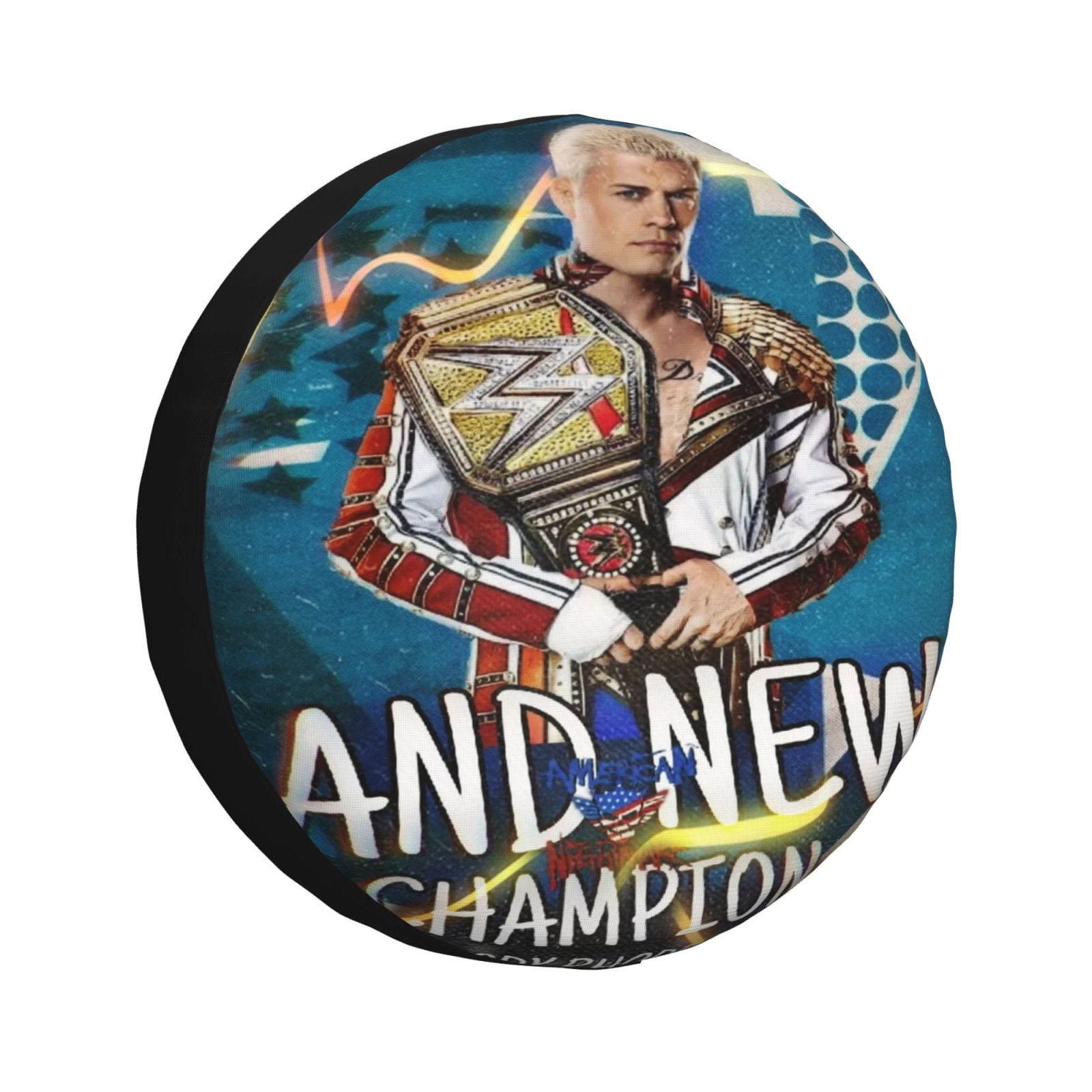 Cody Rhodes Spare Tire Cover Simple Weatherproof Universal Wheel ...