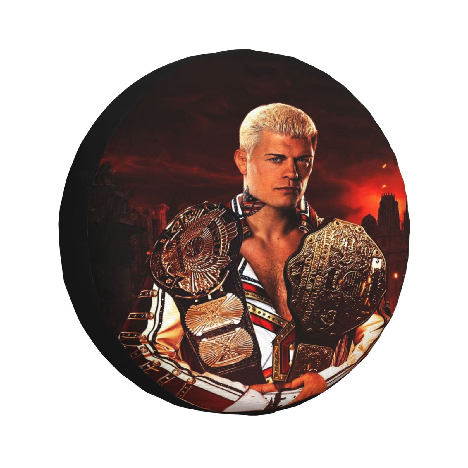 Cody Rhodes Spare Tire Cover Simple Weatherproof Universal Wheel ...