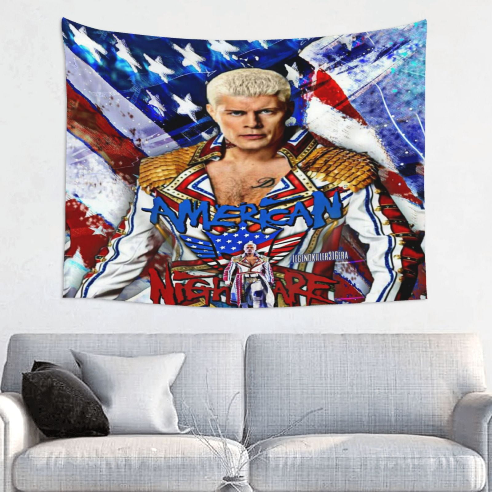 Cody Rhodes Tapestry Wall Tapestry Cartoon Tapestry Galaxy Tapestry for ...