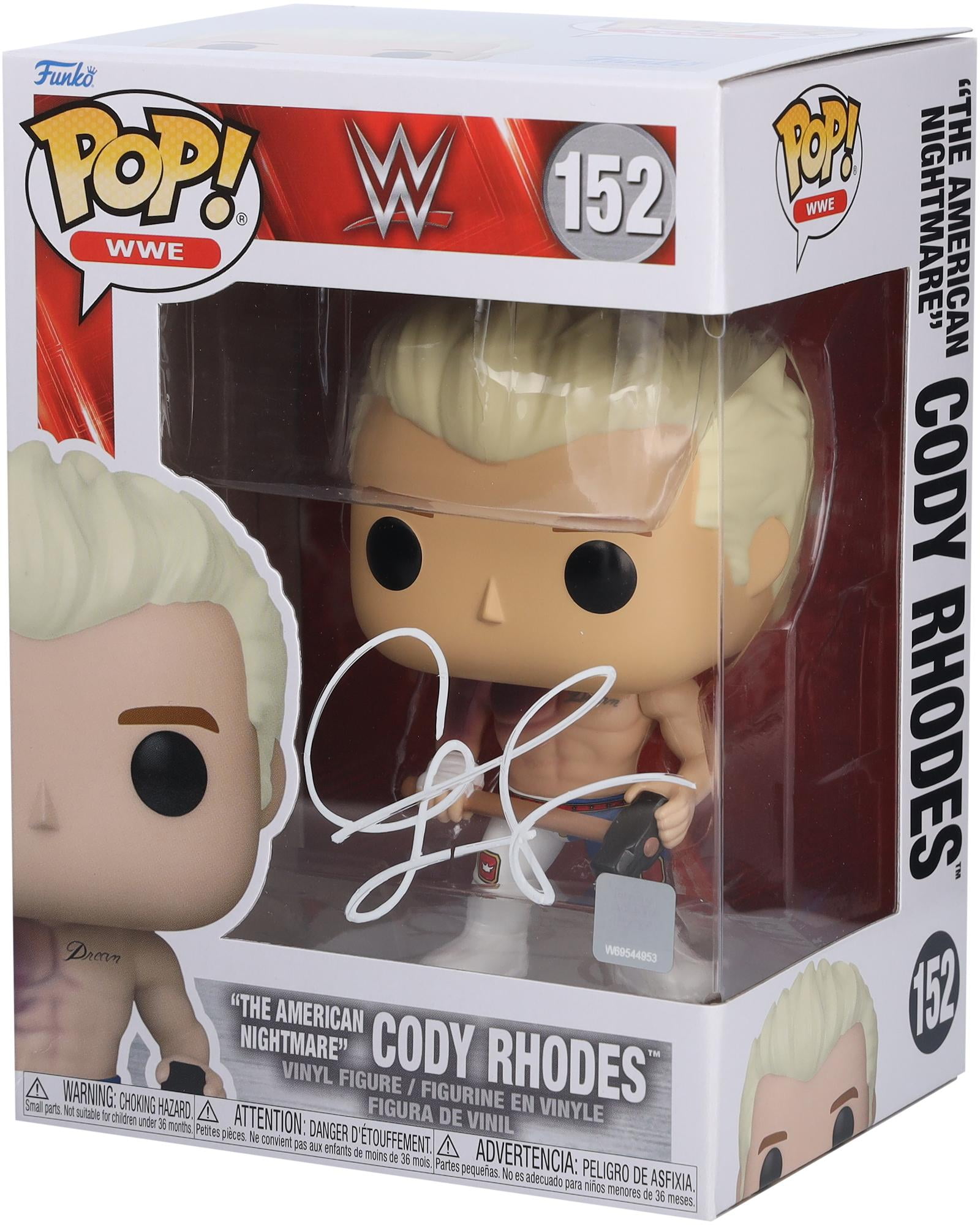 Cody Rhodes WWE Autographed #152 Hell In A Cell Funko Pop! Figurine ...