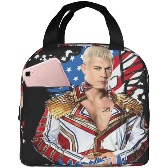 Cody Wrestler Rhodes Large Leakproof Tote Lunch Box Bag Outdoor Lunch ...