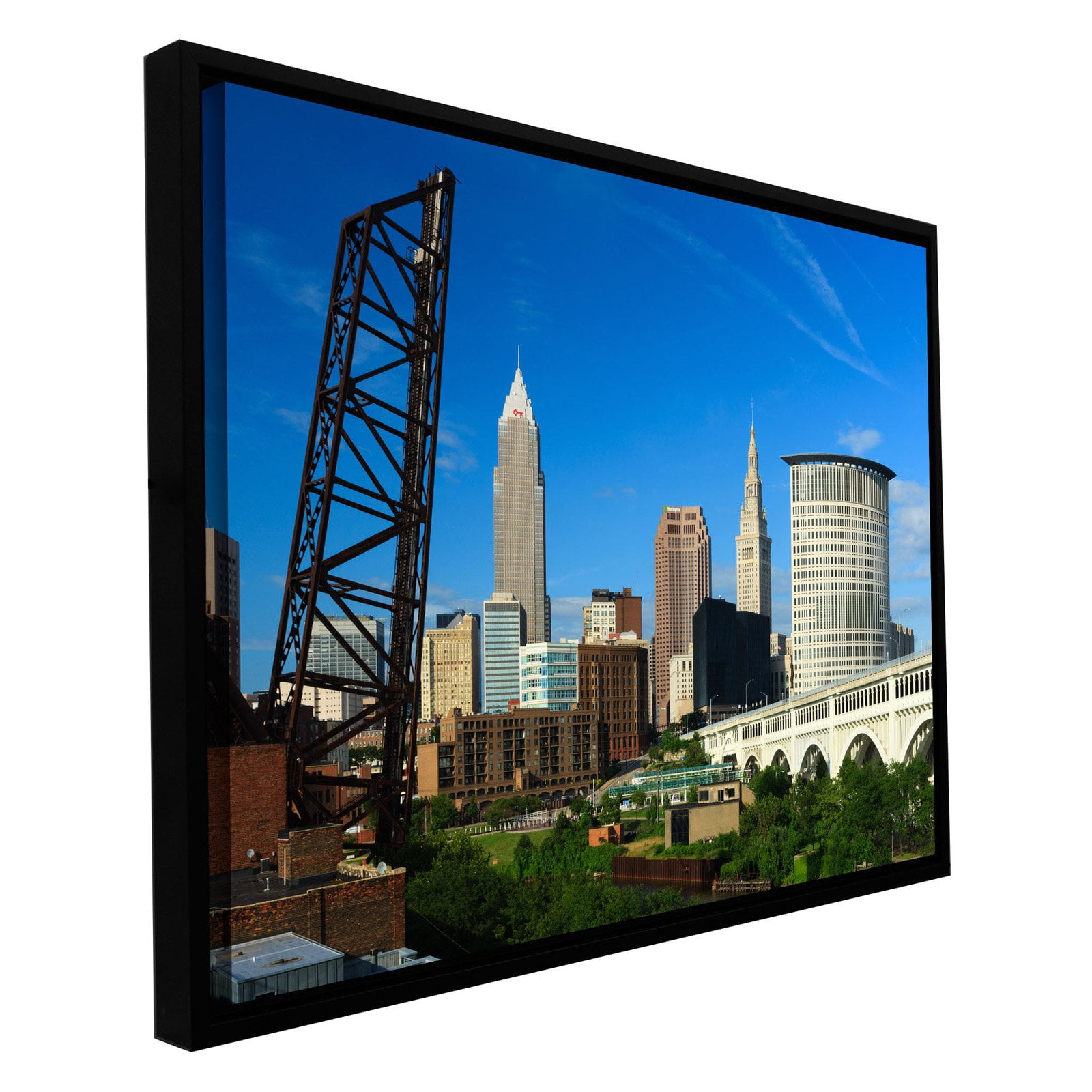 Cody York "Cleveland 13" Floater-Framed Gallery-Wrapped Canvas ...