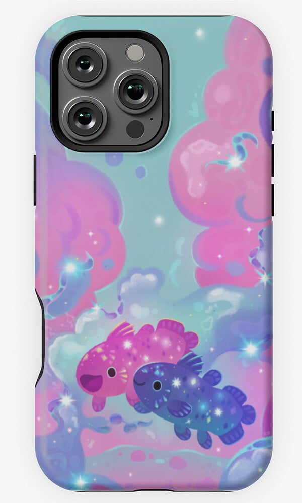 Coelacanth Deep Sea Fish Phone Case for iPhone 16 15 14 13 12 11 Pro ...