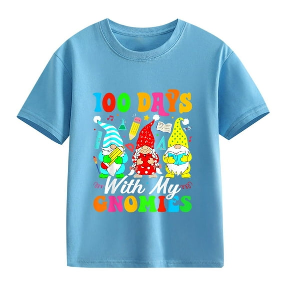 Coerni 100 Days Of School Letter Graphic Shirt for Toddler Boys Girls ...