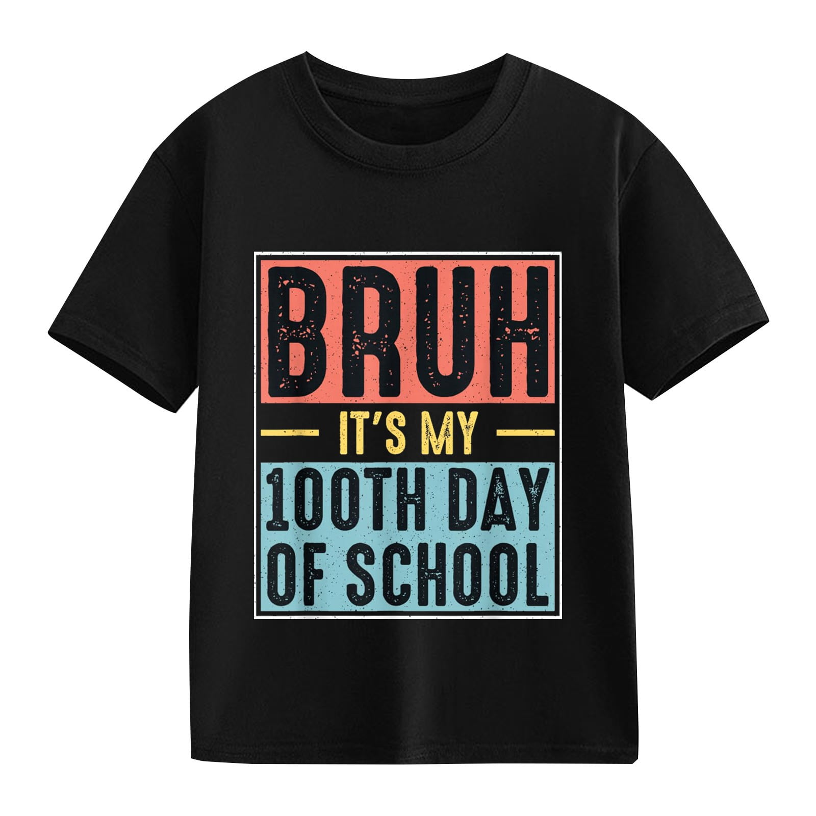 Coerni 100 Days of School Letter Print Shirt for Toddler Boys Girls ...