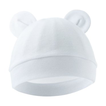 Gerber Baby Boy or Girl Unisex White Beanie Cotton Caps, 3-Pack, Sizes ...