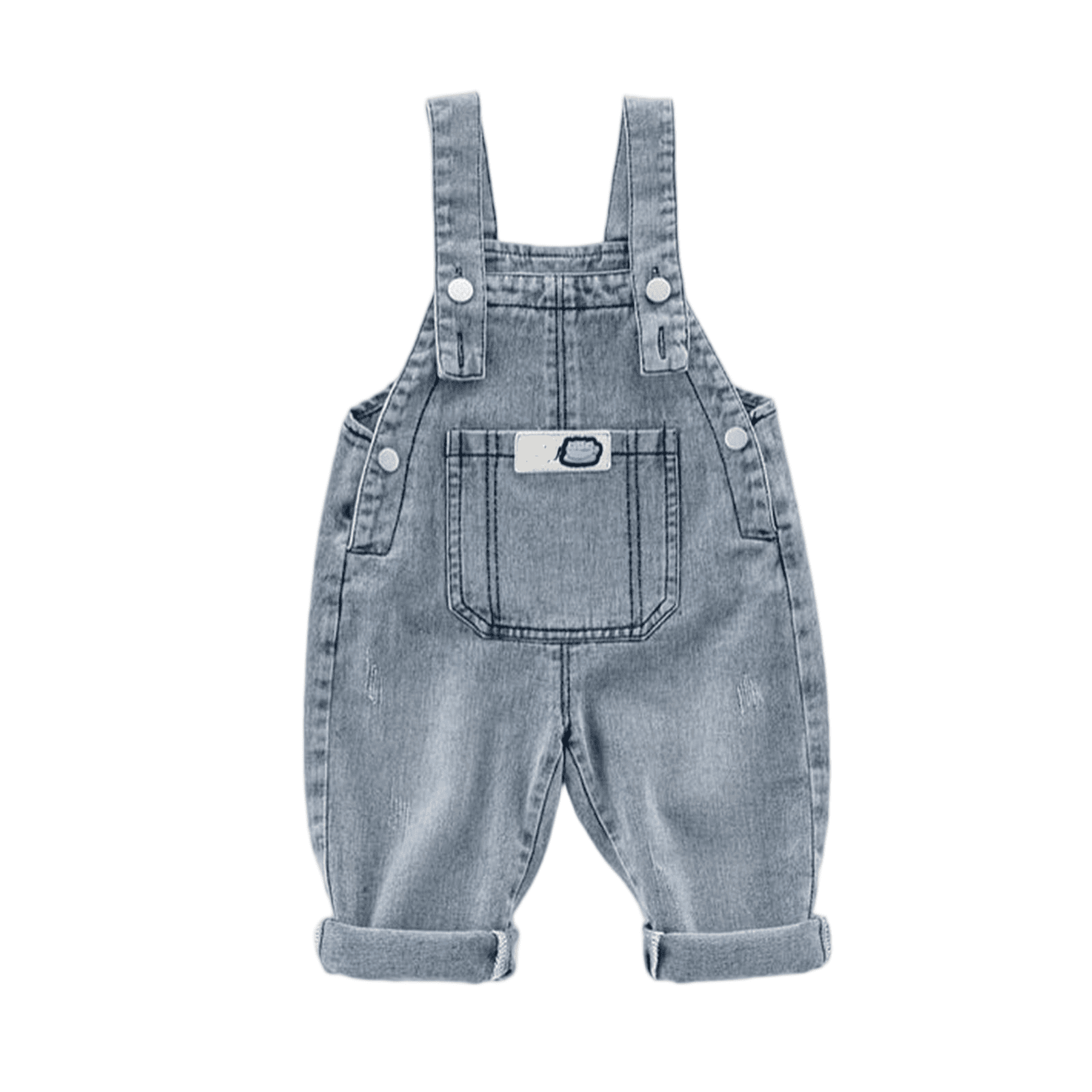 Coerni Baby Boys Girls Denim Bib Overalls Button Suspender Strap Harems ...