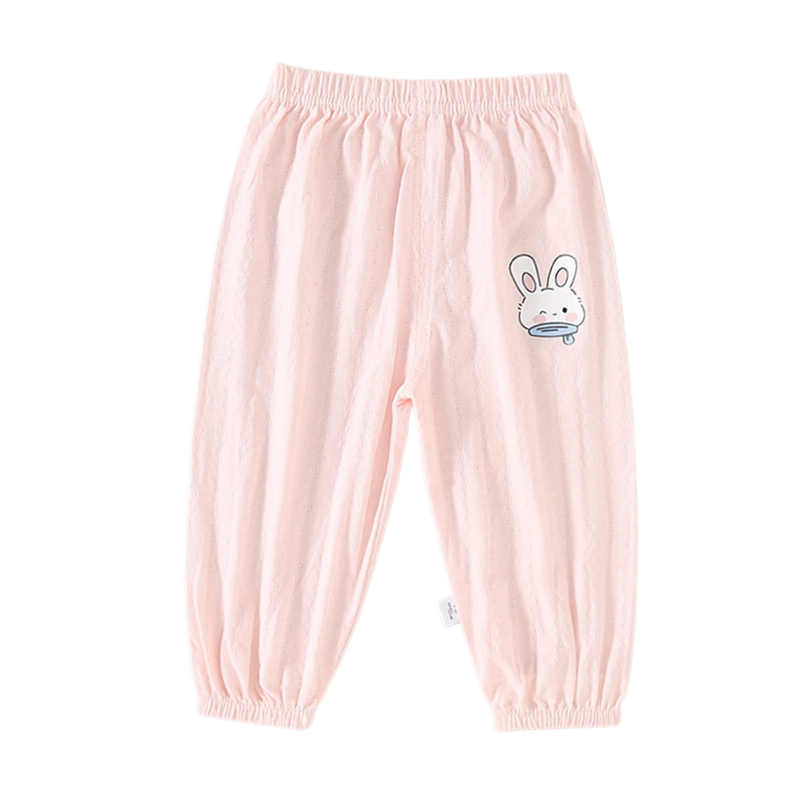 Coerni Baby Girl Pants Toddler Baggy Wide Leg Jogger Pants Ribbed ...