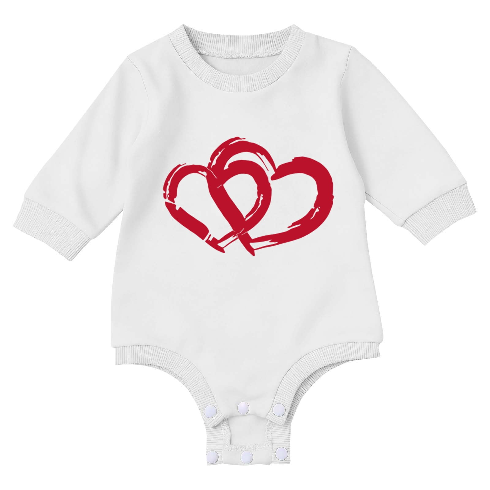 Coerni Baby Girls Heart Bodysuit New Born Onesie Soft Cotton Cute ...