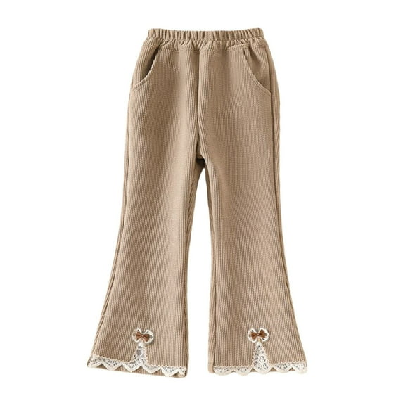 Coerni Baby Toddler Girl Flare Pants Corduroy Bell Bottom Leggings ...