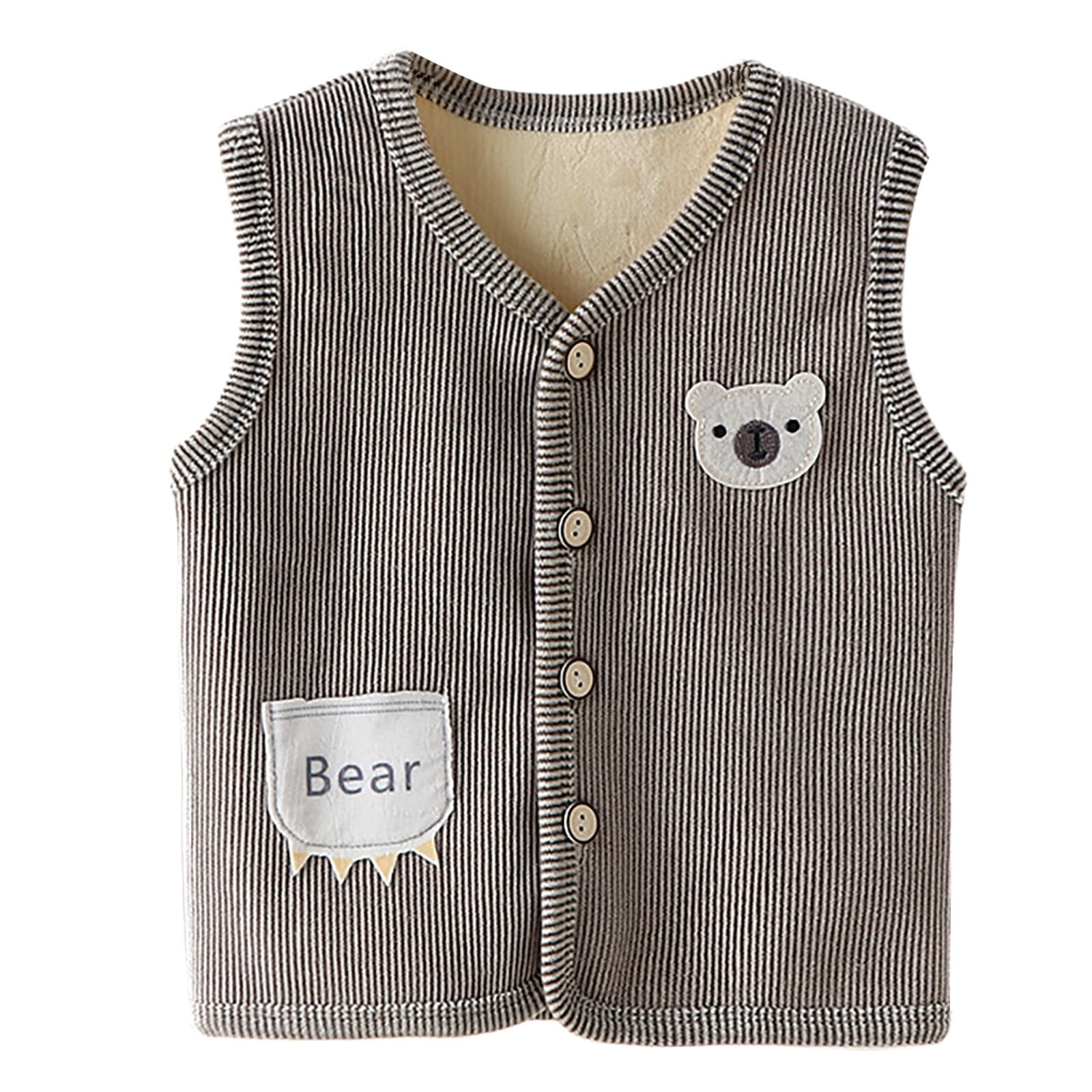 Coerni Baby Warm Jacket Cotton Vest Toddler Girls Boys Fleece Vests ...
