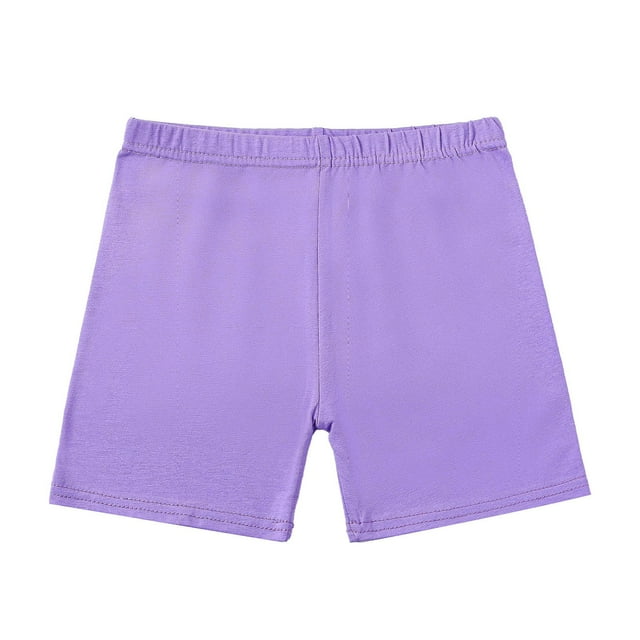 Coerni Big Kids Girls Solid Color Bike Shorts, Toddler Cartwheel Shorts ...