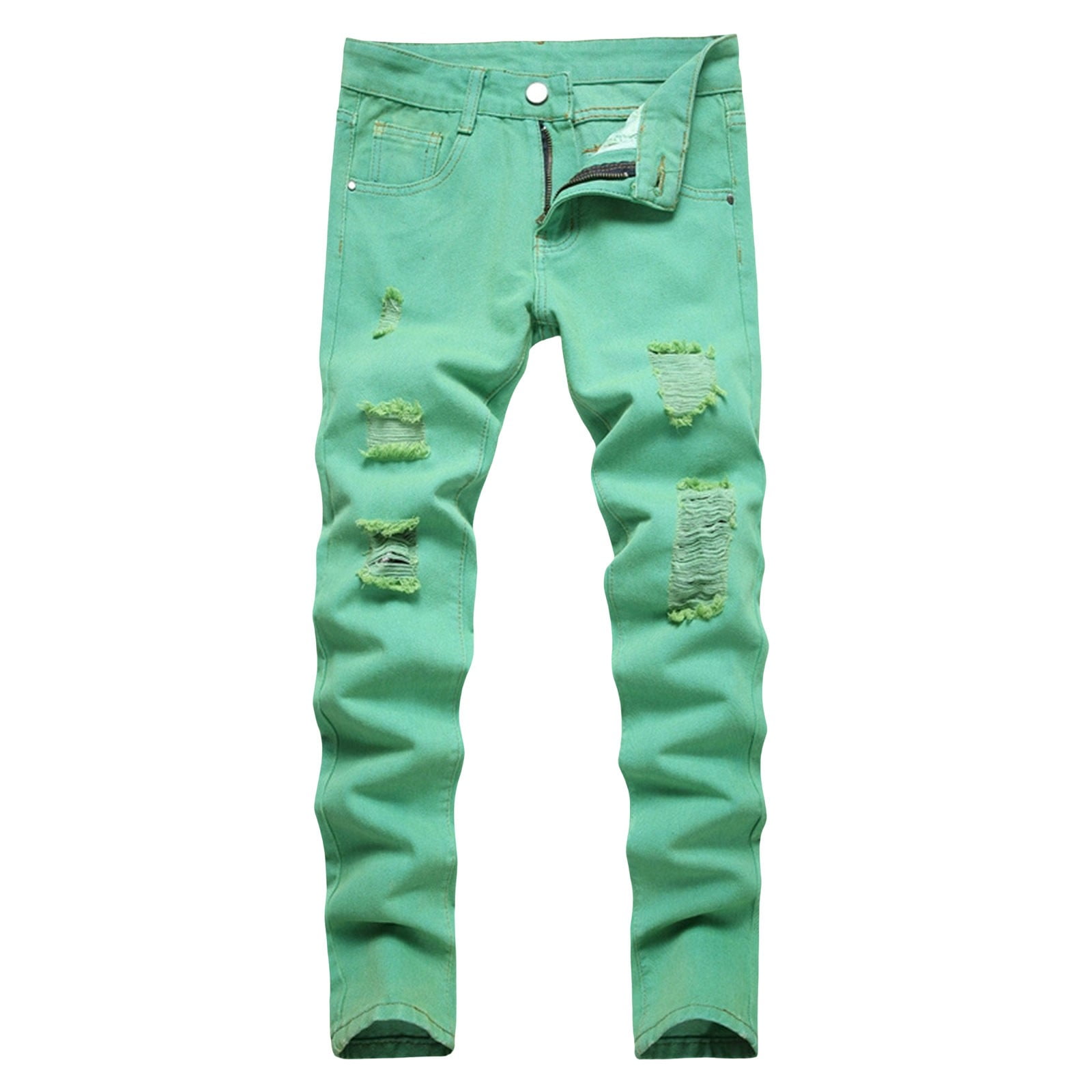 Coerni Boy's Skinny Fit Ripped Destroyed Distressed Fashion Denim Jeans ...