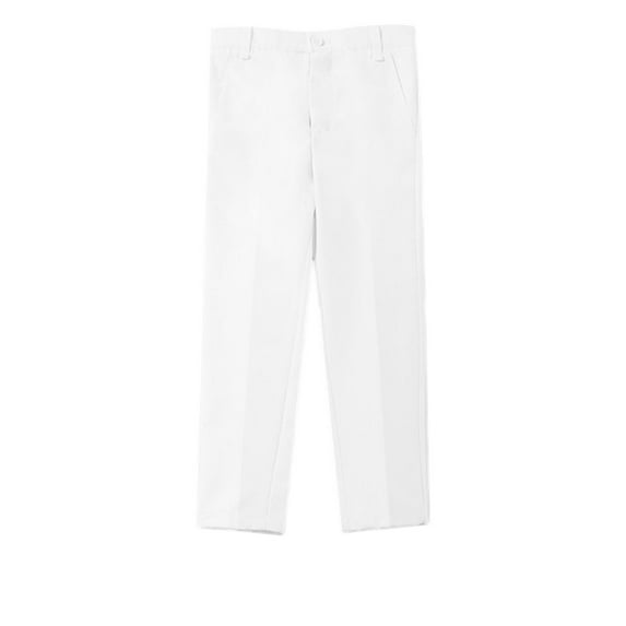 Coerni Boys Classic Dress Pant Loose Suit Pants Cotton Flexible Waist ...