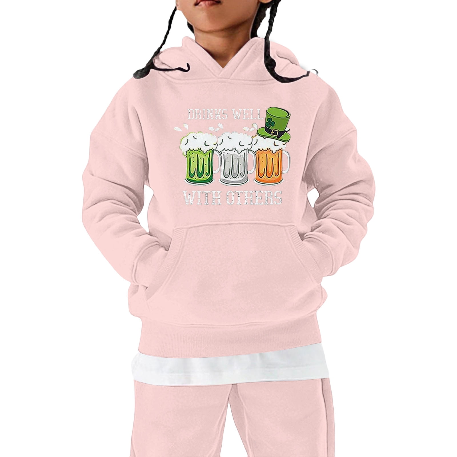 Coerni Boys Girls Hoodie Sweatshirts St Patricks Graphic Print Long ...